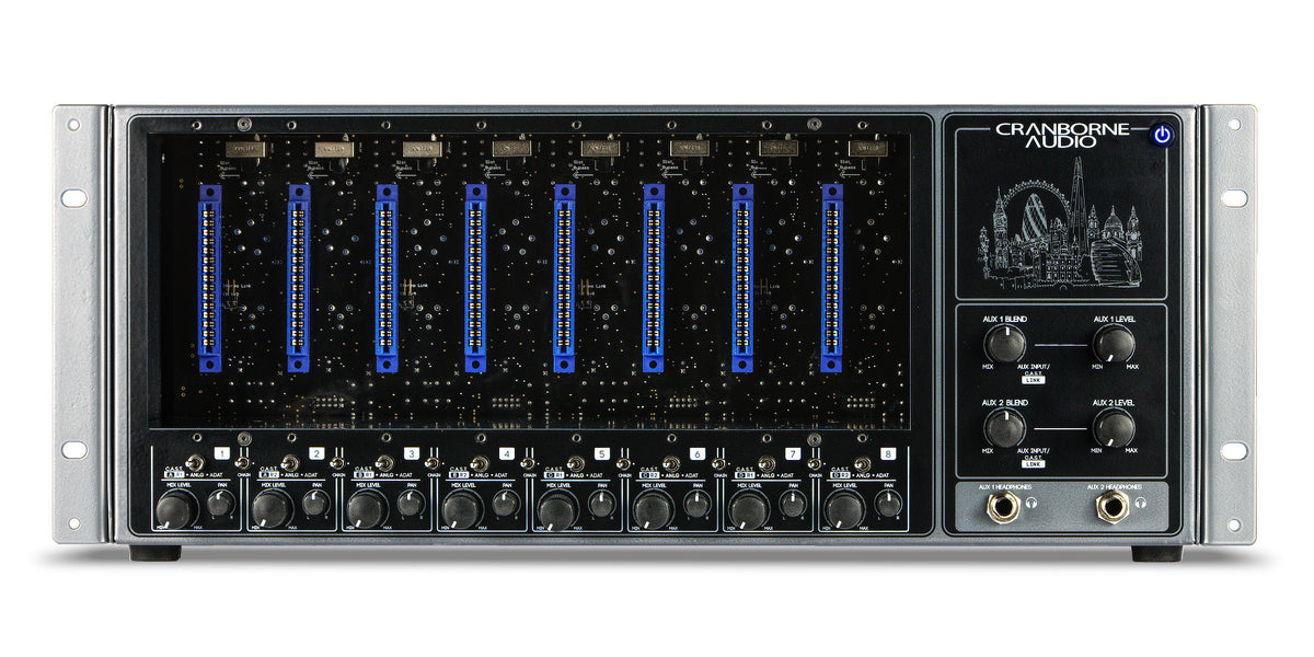 500ADAT - ADAT Expander, Summing Mixer, and 8-slot 500 Series Rack ...